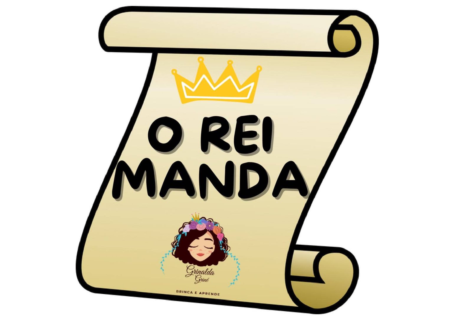 O Rei Manda (100 cartões PDF) - Grinalda Grine